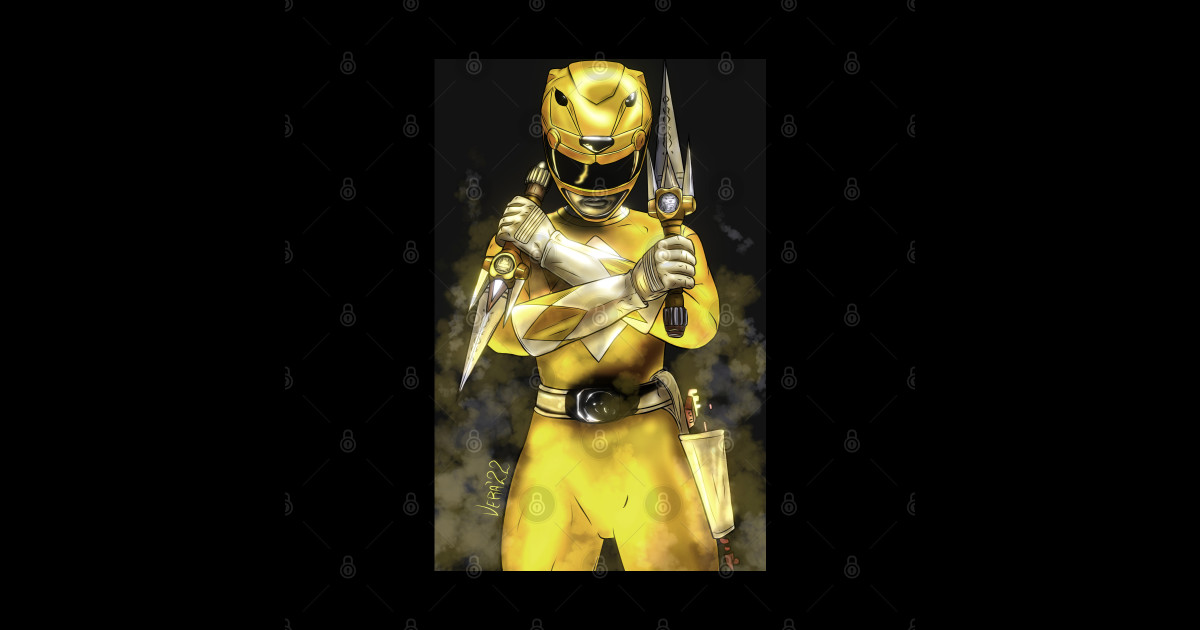Yellow Ranger - Power Rangers - Sticker | TeePublic