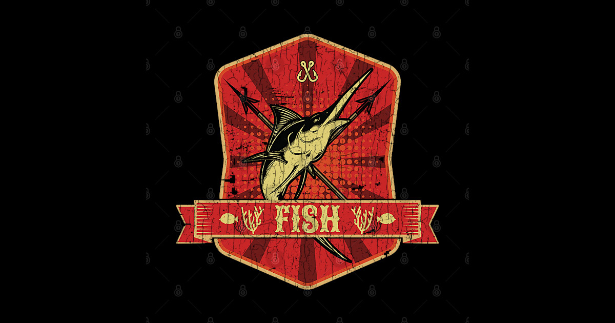 Vintage Fish Propaganda Fishing Angler Lake Boat - Fishing - Posters ...