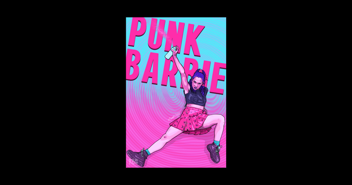 Punk Barbie (full) - Punk Girls - Sticker | TeePublic
