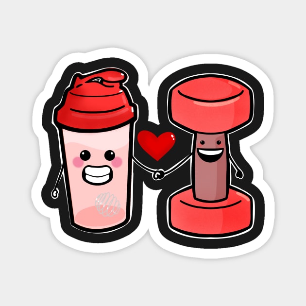 Cute Protein Shaker And weights Valentines Day - Valentine S Day ...