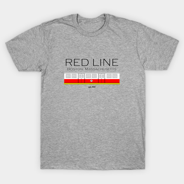 Red Line - Boston - T-Shirt | TeePublic