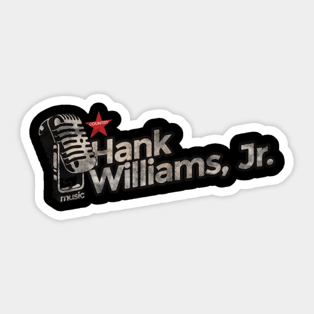 Hank Williams, Jr. - Vintage Microphone - Hank Williams Jr - Sticker ...