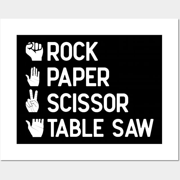 Rock Paper Scissor Table Saw - Rock Paper Scissor - Posters and Art ...