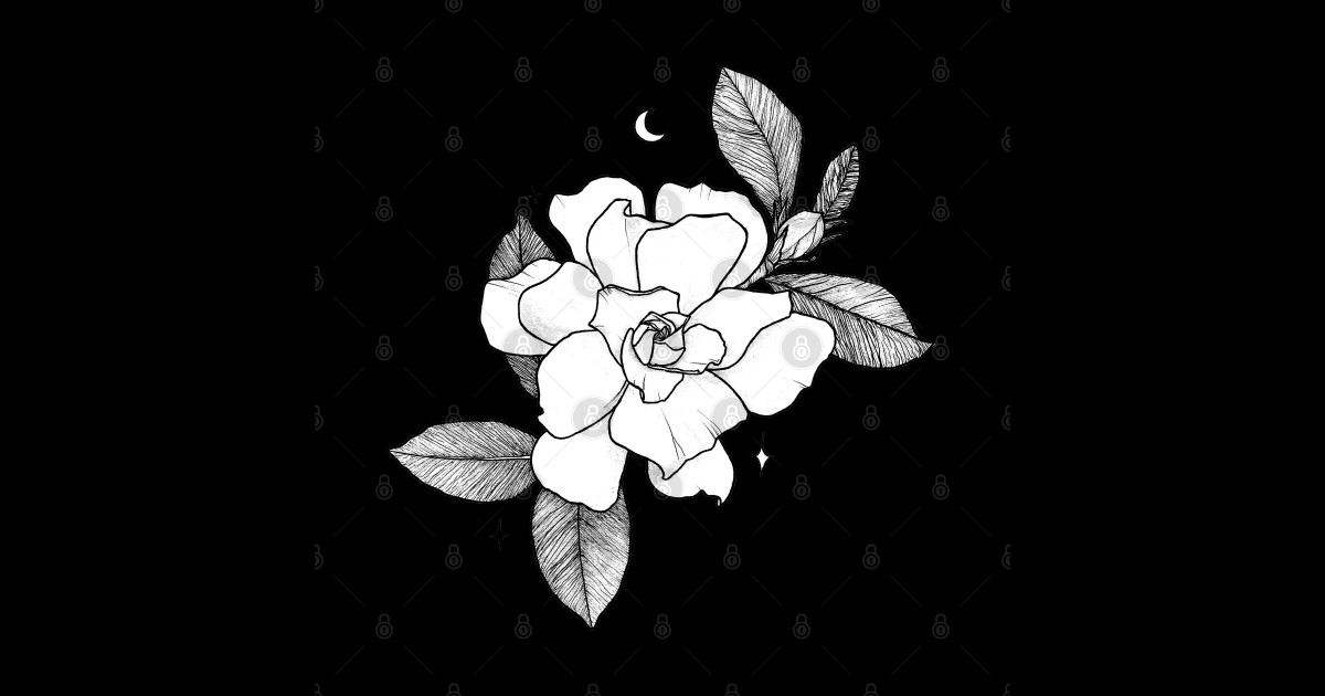 Gardenia - Flower - Sticker | TeePublic