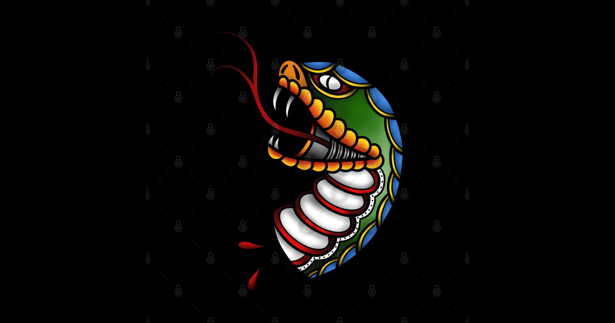 Decapitated Snake Head - Snake - Sticker | TeePublic