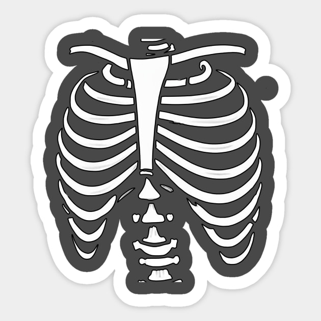 Skeleton rib cage chest Halloween costume x-ray design - Skeleton Rib ...