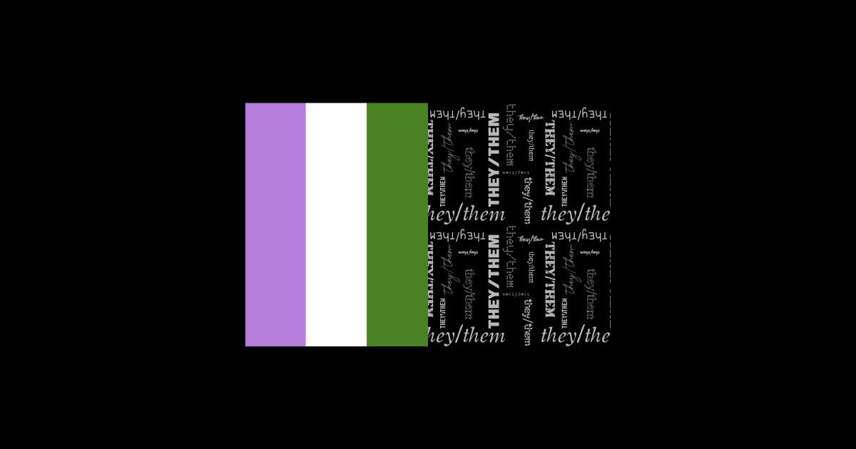 Genderqueer, They/Them Pronouns - Identity Pride - Pronouns - Sticker ...