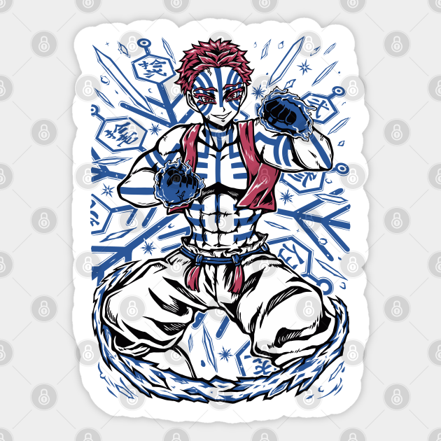 Akaza - Demon Slayer Kimetsu No Yaiba - Sticker | TeePublic