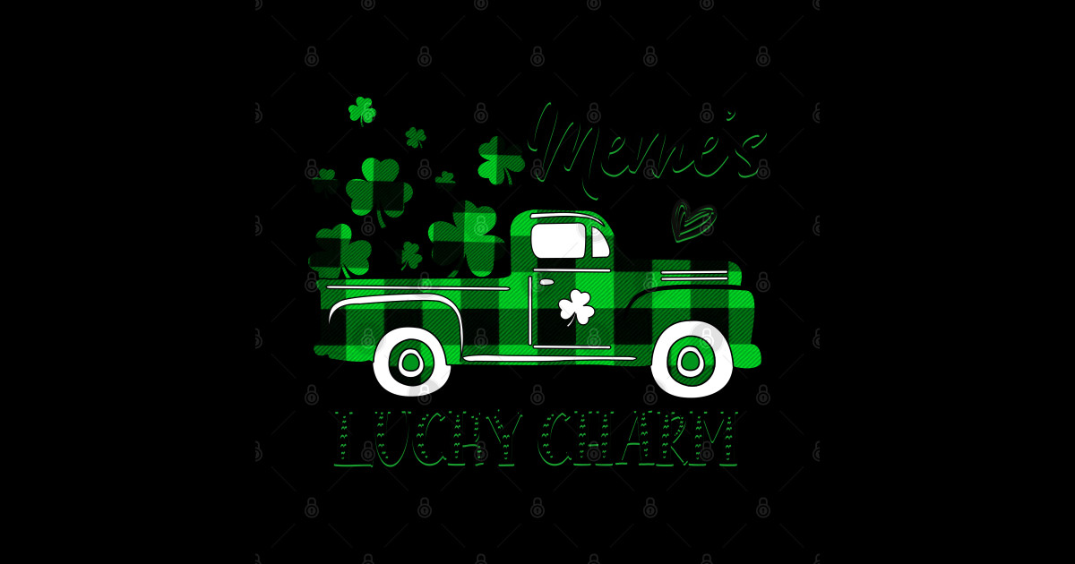 Cute Shamrock Truck Meme Lucky Charm Happy St. Patrick's Day ...