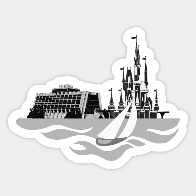Retro WDW Logo - Walt Disney World - Sticker | TeePublic
