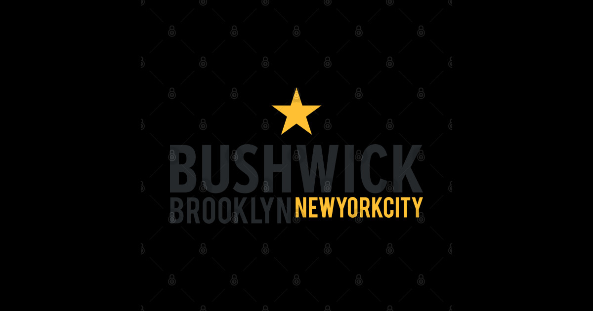 New York Brooklyn - Bushwick Brooklyn Schriftzug - Bushwick Logo - New ...