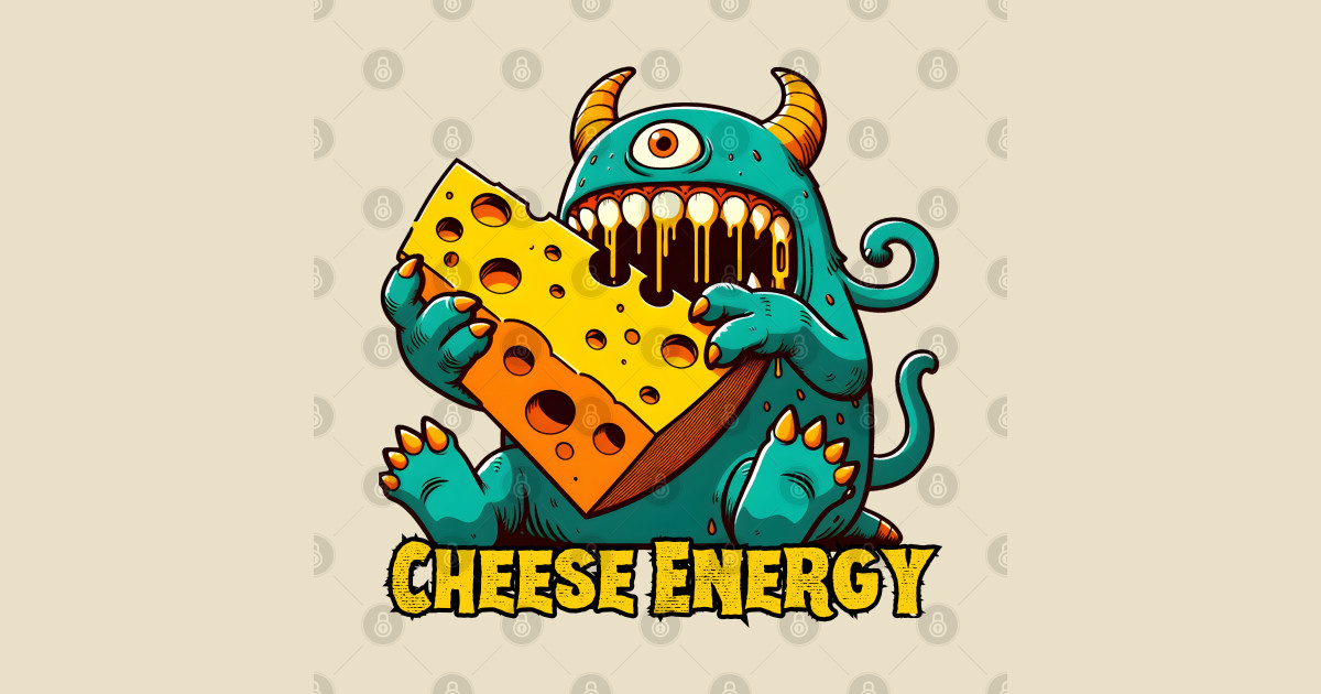 Cheese monster - Cheese - T-Shirt | TeePublic