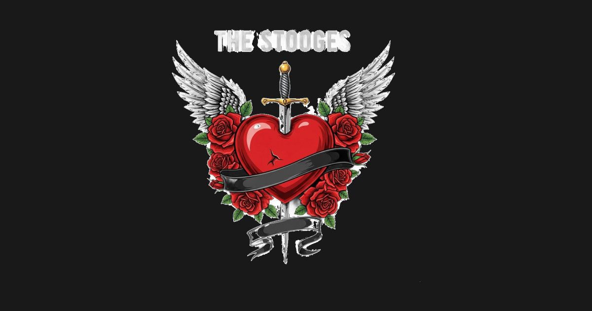 The Stooges Heart Tattoo - The Stooges - T-Shirt | TeePublic