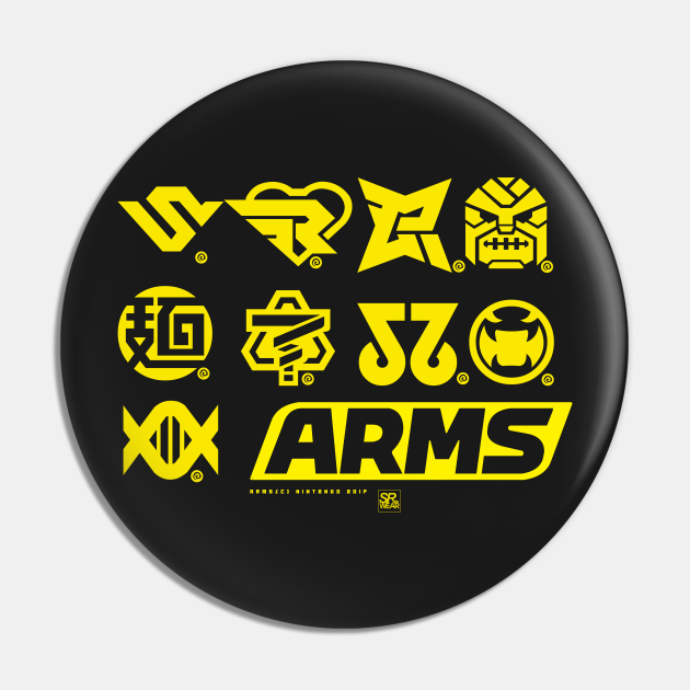 [ARMS] Character Icons - Nintendo - Pin | TeePublic