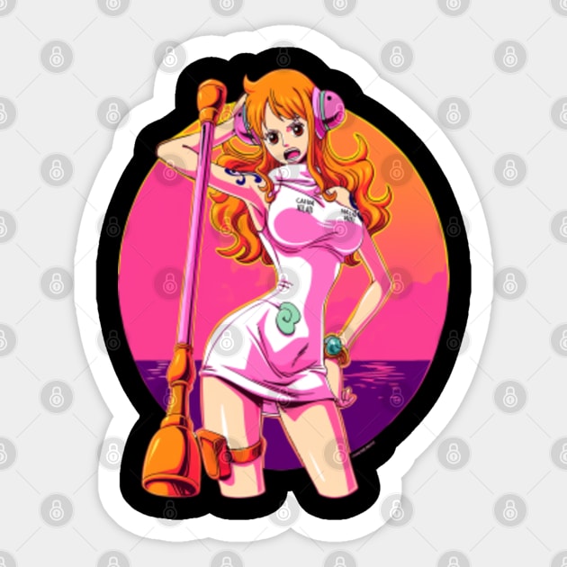 nami - one piece - One Piece - Sticker | TeePublic
