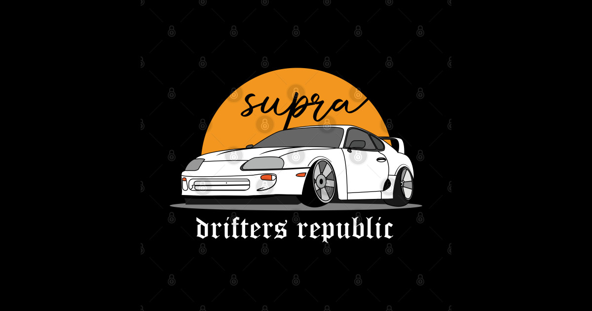 JDM Toyota Supra MK4 - Toyota Supra - Sticker | TeePublic