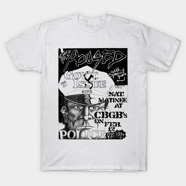 The Abused / Government Issue Punk Flyer - Punk - T-Shirt | TeePublic