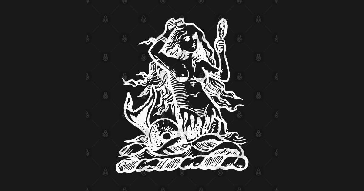 Medieval Heraldic Mermaid - Mermaid - T-Shirt | TeePublic