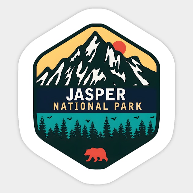 Jasper National Park - Jasper National Park - Sticker | TeePublic