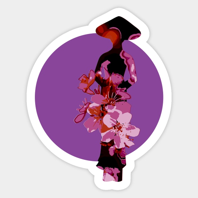Vietnamese Woman in Traditional Ao Dai - Vietnamese Women - Sticker ...