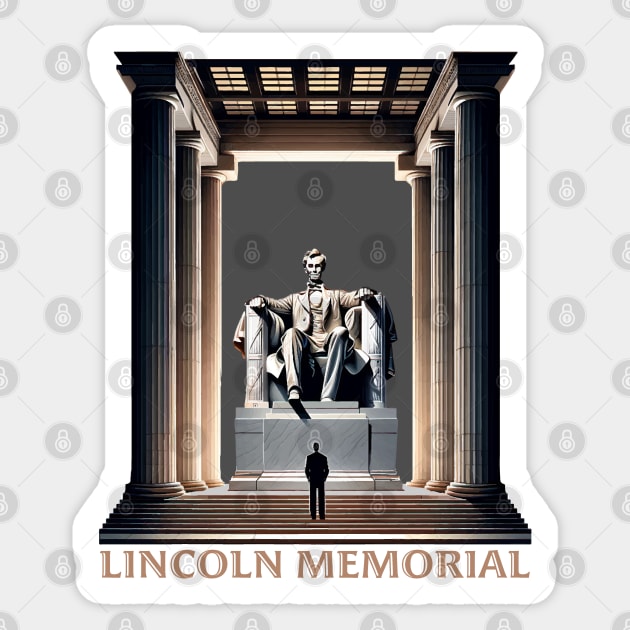 Lincoln Memorial Washington D.C. - Lincoln Memorial - Sticker | TeePublic