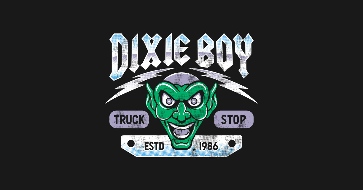 Dixie Boy Diner Logo - WITH BACK PRINT - Vintage Horror - Horror Movies ...