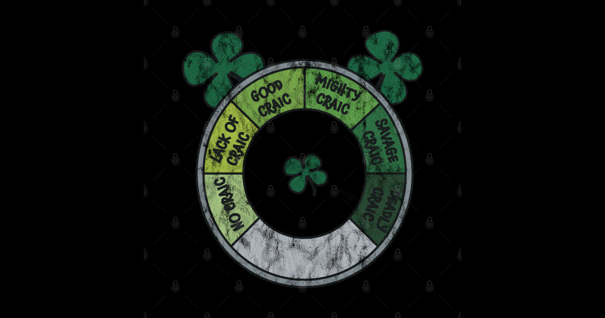 Craic O Metre - St Patricks Day Beer Shamrock Irish - Sticker | TeePublic