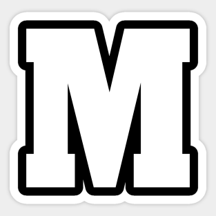 Alphabet Letter M Technological Letter Stickers for Sale | TeePublic