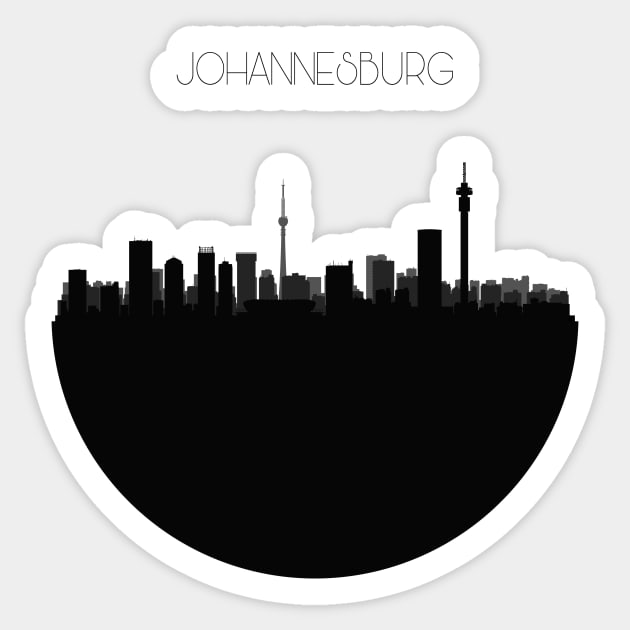 Johannesburg Skyline - Johannesburg - Sticker | TeePublic