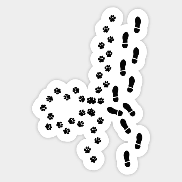 Puppy Walk - Puppy - Sticker | TeePublic