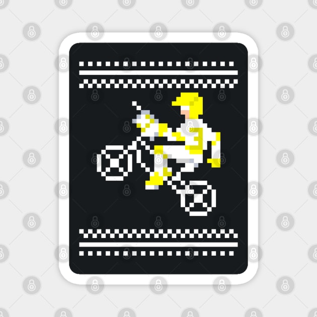 80's BMX RAD videogame pixel art - Bmx - Magnet | TeePublic