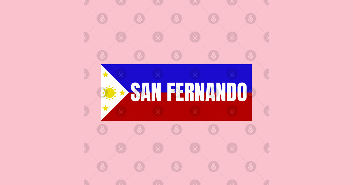 San Fernando City Pampanga in Philippines Flag - San Fernando - T-Shirt ...