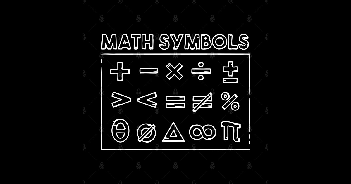 math symbols help for kids and students - Math Symbols - Sticker ...