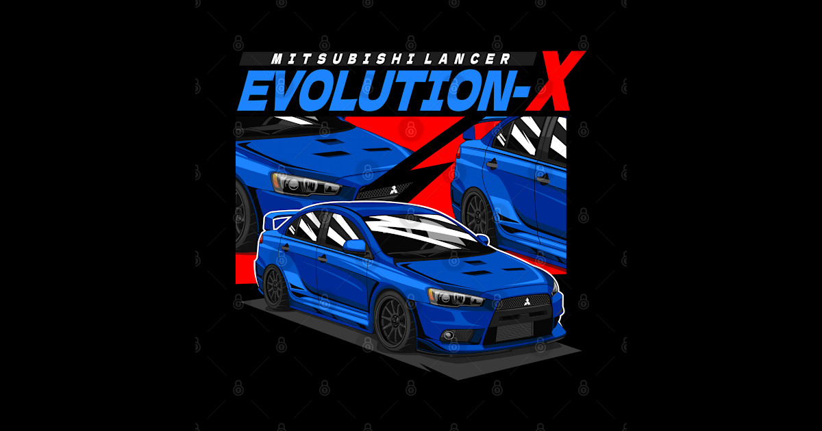 MITSUBISHI LANCER EVOLUTION-X (BLUE) - Mitsubishi Lancer Evolution ...