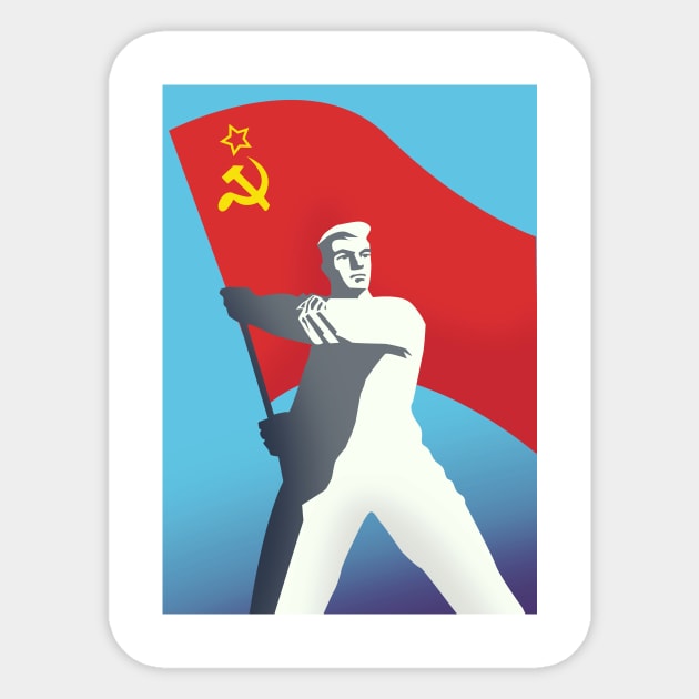 Soviet Flag - Soviet Union - Sticker | TeePublic