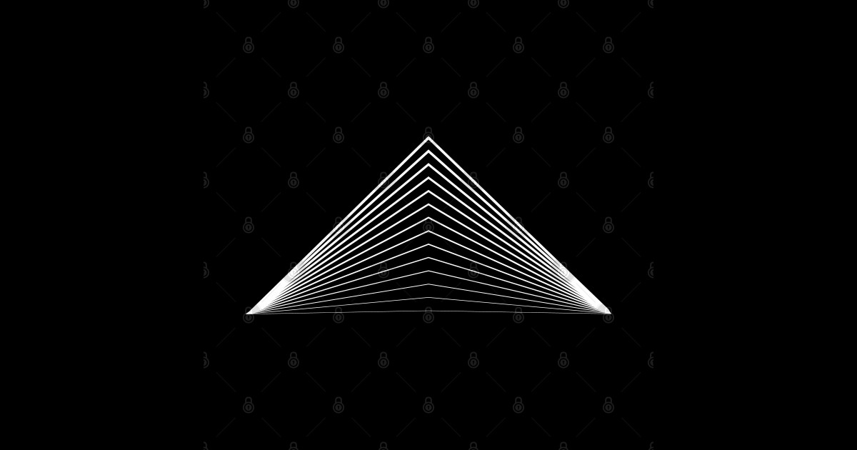 Pyramid Fade - Triangle - Sticker | TeePublic