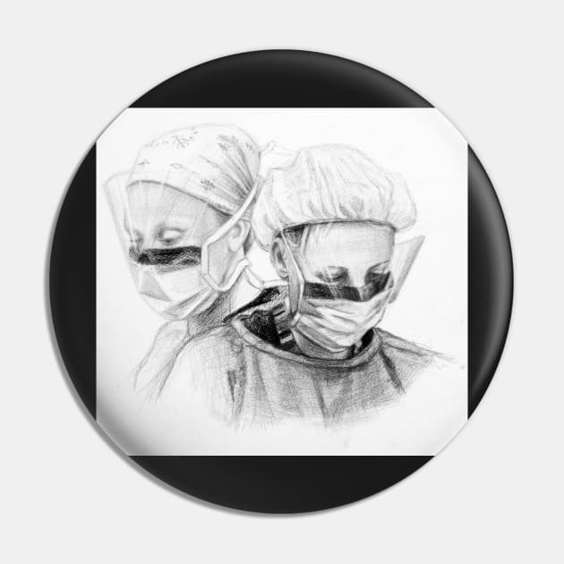 Dynamic Duo - Drawing by Avril Thomas - Adelaide Artist - Nurses - Pin ...