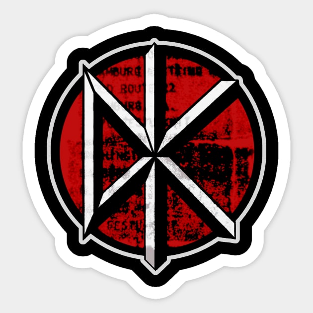 Red note dead kennedys - Punk Band - Sticker | TeePublic