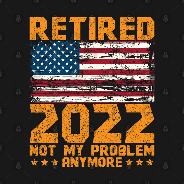 Retired 2022 Distressed American Flag Retirement 4th of July ...