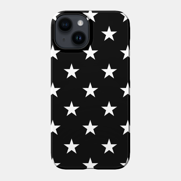 Black and White Star Pattern - Stars - Phone Case | TeePublic
