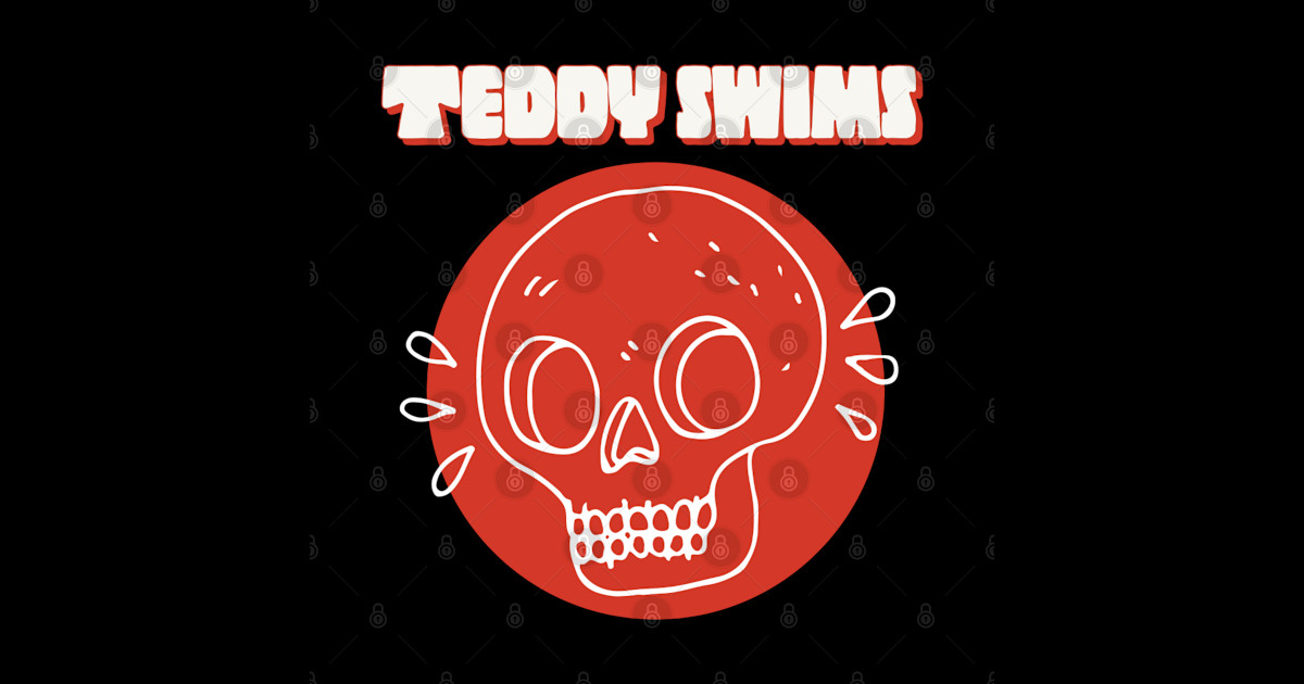 Teddy Swims / Cute Skull Style - Teddy Swims - Sticker | TeePublic