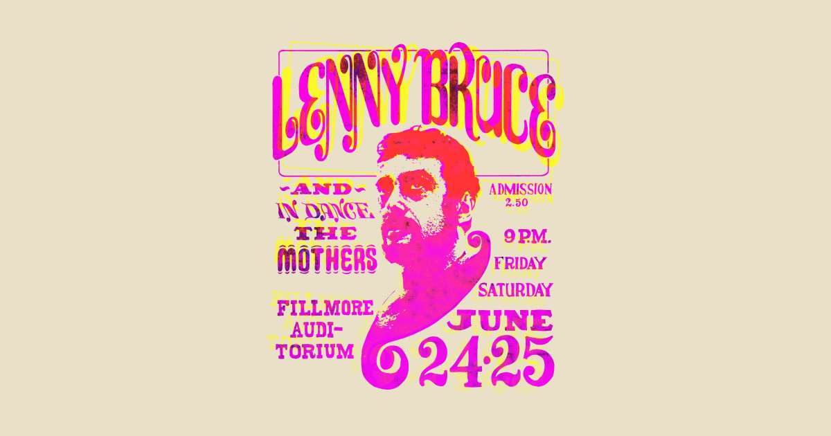 lenny bruce offset graphic - Lenny Bruce - T-Shirt | TeePublic