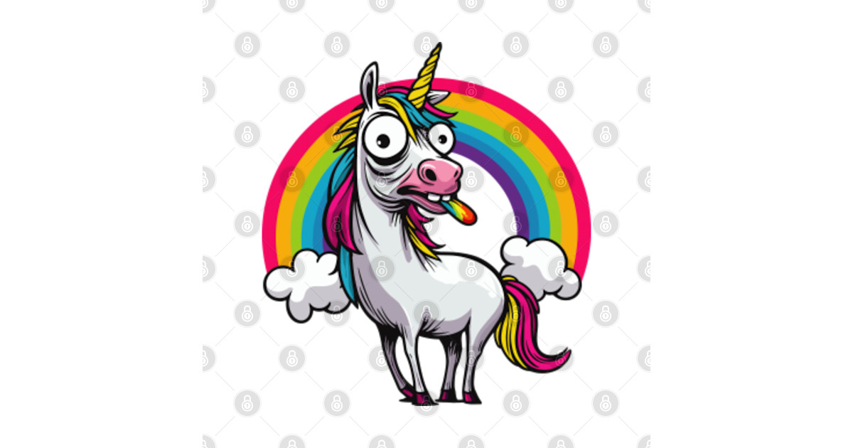 Silly Unicorn - Unicorn - T-Shirt | TeePublic