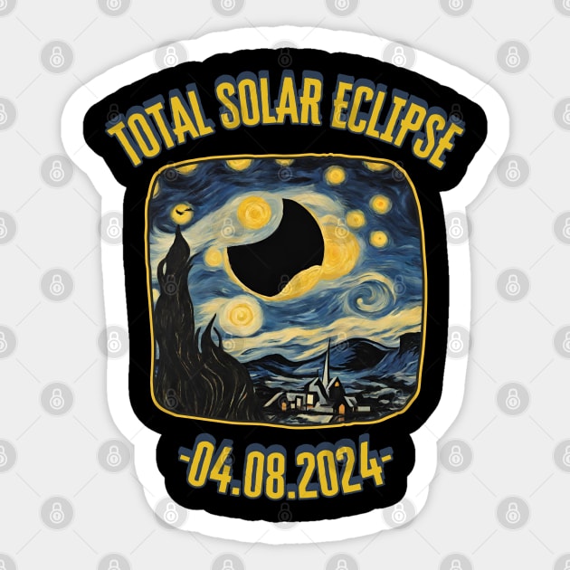 Total Solar Eclipse - Total Solar Eclipse - Sticker | TeePublic