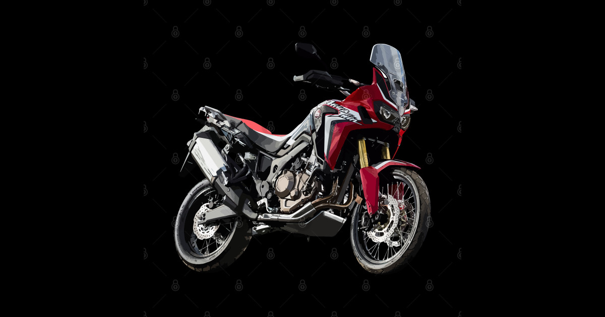 CRF1100L Africa Twin Adventure Bike Illustration - Honda - Sticker ...