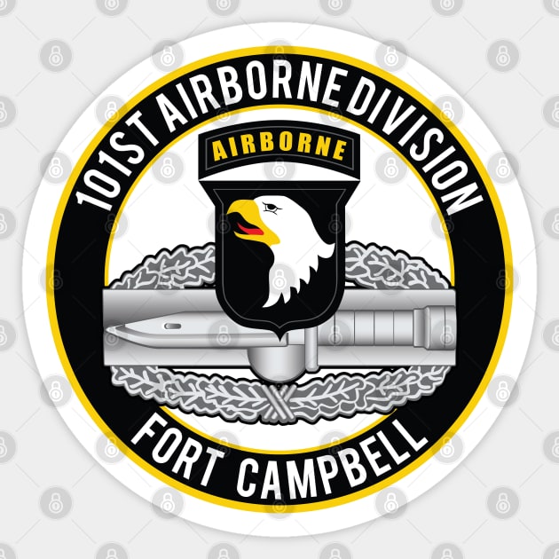 101st Airborne Combat Action Badge CAB - Screaming Eagles - Sticker ...