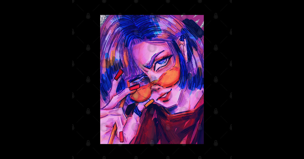 Badass anime girl - Badass - Sticker | TeePublic