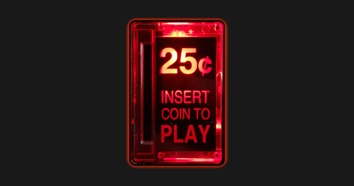 25¢ Coin Slot - Arcade - T-Shirt | TeePublic