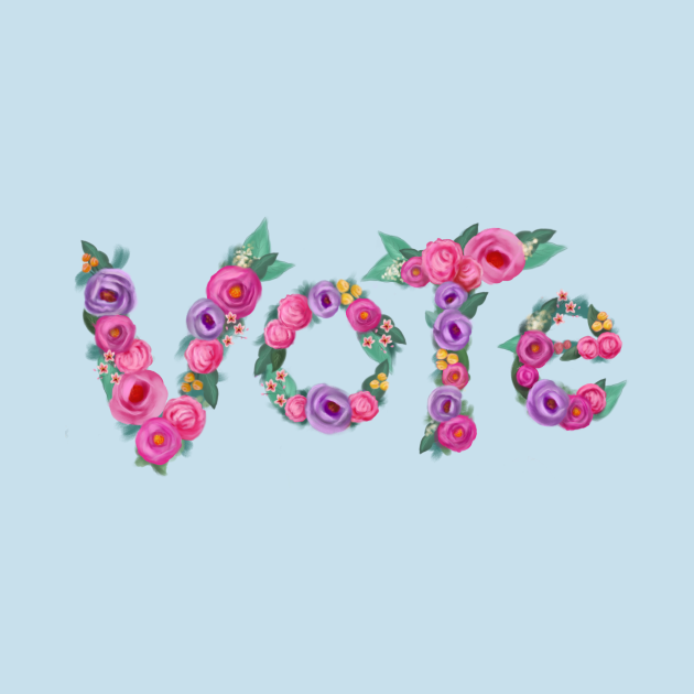 Vote (Music Festival Flower Crowns) - Vote - T-Shirt | TeePublic