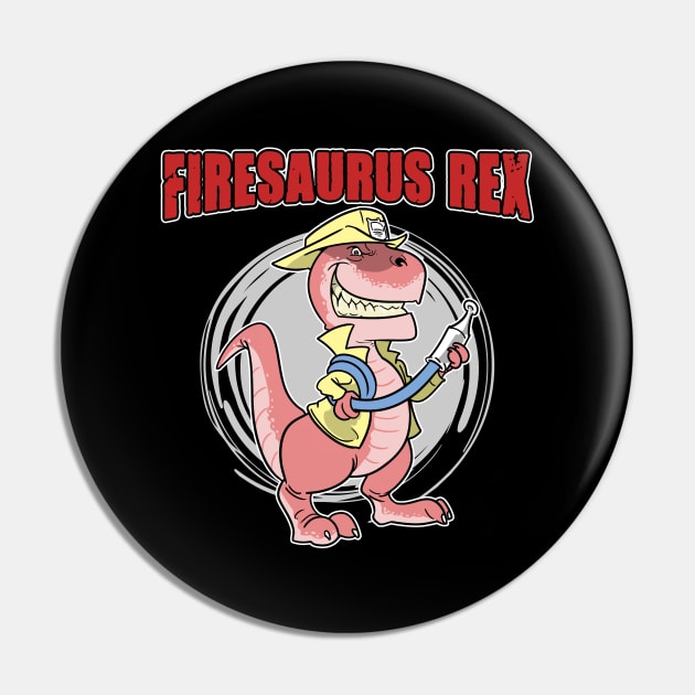 Firesaurus Rex T-Rex Dinosaur Firefighter for Kids - Firefighter - Pin ...